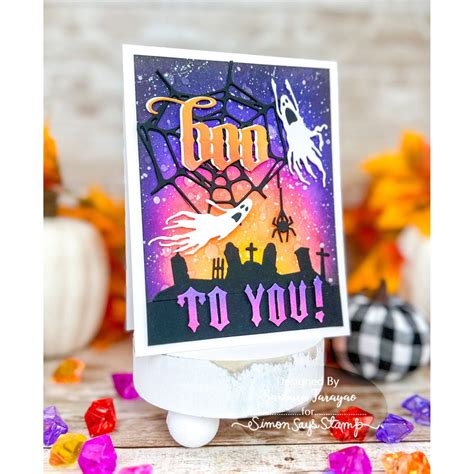 Tim Holtz Sizzix Vault Fright Night Thinlits Dies 666684 Simon Says Stamp