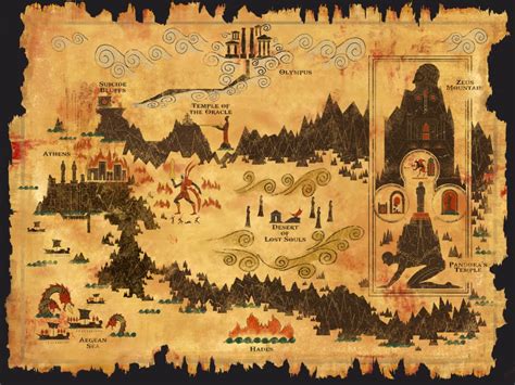Imagen Mapa De God Of War  God Of War Wiki Fandom Powered By Wikia