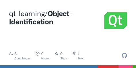 Github Qt Learningobject Identification