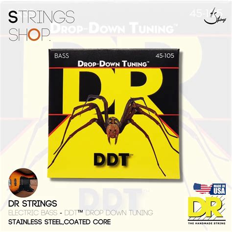 สายเบส DR Strings DDT Drop Down Tuning Bass Strings DDT DDT DDT DDT DDT