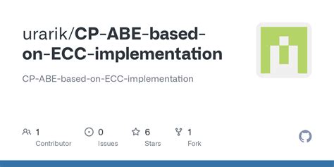 Github Urarikcp Abe Based On Ecc Implementation Cp Abe Based On Ecc