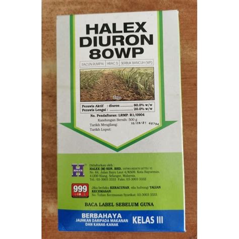 Diuron 500g Diuron 80 Halex Diuron Cmc Uron Racun Rumpai Shopee Malaysia