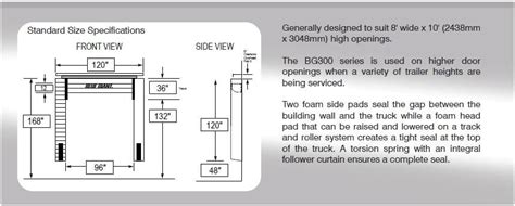 Loading Dock Dimensions Loading Dock Dimensions