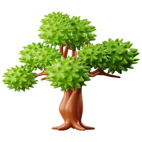 Tree Big Tree Game Asset Nature Environment 3d Illustration