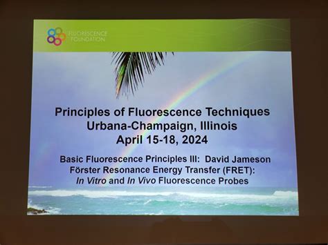 Day 2 Of The Principles Of Fluorescence Workshop Iss Inc Posted On