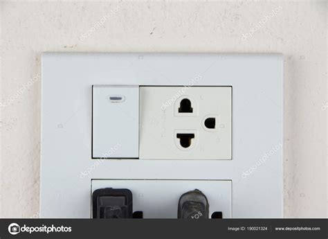 Plug In Socket And Switch Stock Photo Chartcameraman 190021324