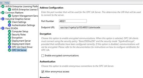 Having Trouble Connecting To Plant Scada Opc Ua Server From Uaexpert Schneider Electric Community