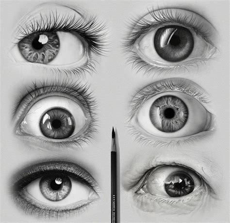 Realistic Drawing Of Eyes By Ayman Fahmy