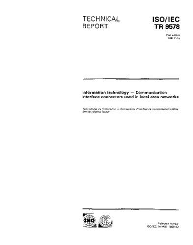 ISO IEC TR 9578 1990 Information Technology Communication Interface Connectors Used In Local