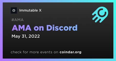 Immutable X Imx Ama On Discord — Coindar