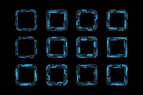 futuristic hud frames vectors and illustrations for free download freepik