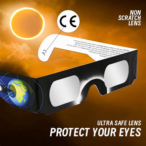 Solar Eclipse Glasses Aprovado 2024 60 Pack Ce E Angola Ubuy