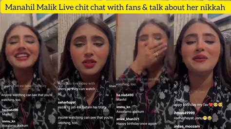 Manahil Malik Live Chat With Fans Talk About Her Nikkah With Haris