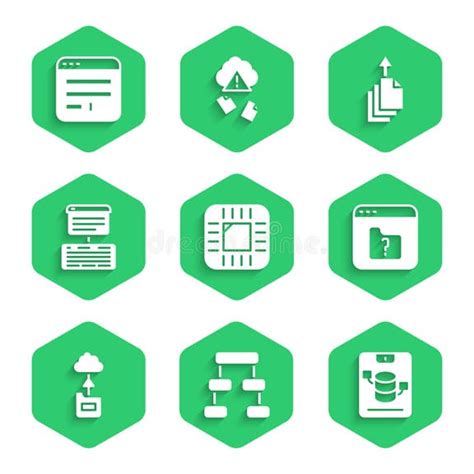 Set Processor With Cpu Hierarchy Organogram Chart Server Data Web