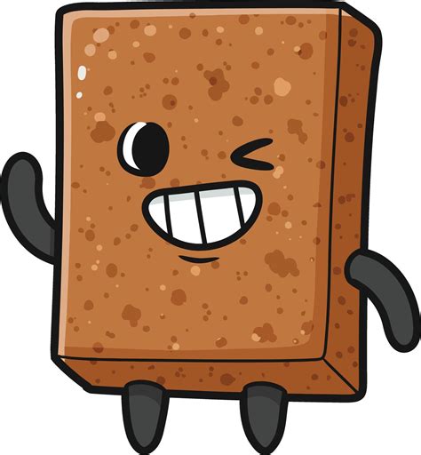 Cartoon Chocolate Bar Character Winking And Smiling With Arms And Legs