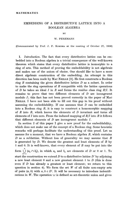 Embedding Of A Distributive Lattice Into A Boolean Algebra Docslib Embedding Of A Distributive Lattice Into A Boolean Algebra Docslib