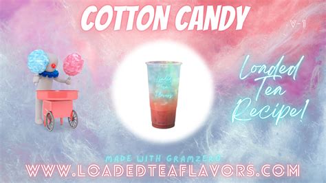 Cotton Candy Loaded Tea Flavor Recipe Loaded Tea Flavors