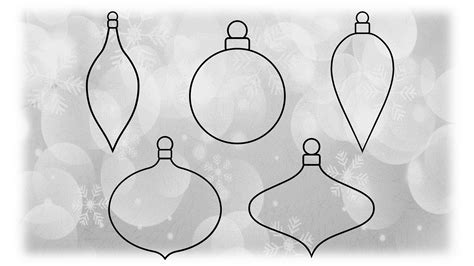 Christmas Ornament Clipart Outline