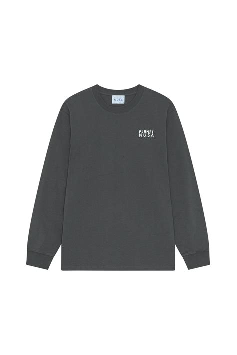 Womens Jer1 Long Sleeve Dark Grey Pn Planet Nusa