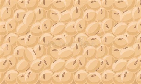 Soya Soybean Background Soy Beans Protein Vector Illustration Stock