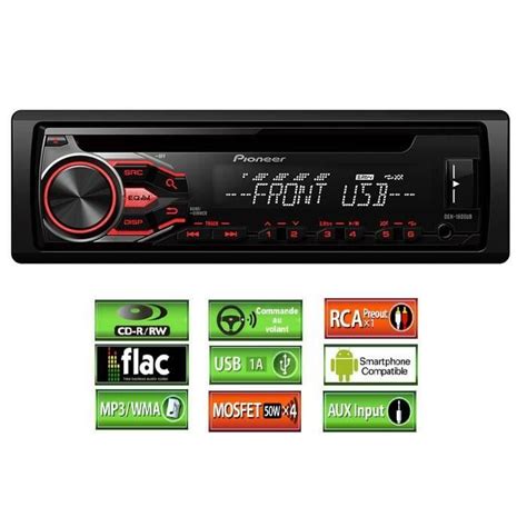 PIONEER DEH-1800UB Autoradio CD USB FLAC - Achat / Vente autoradio ...