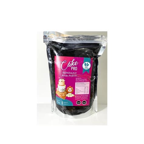 Fondant Negro Cake Pro 1 Kg Amparo Reposteria