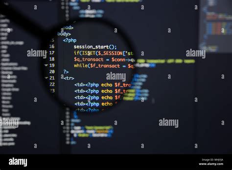 Real Php Code Developing Screen Programing Workflow Abstract Algorithm