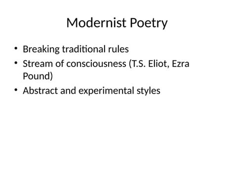 Evolutionofpoetrypptx Its Cause Pptx