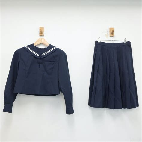 制服市場 北海道 凌雲中学校 女子制服 2点 sf019027