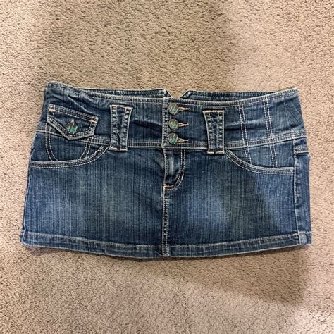 Denim Mini Skirt Mini Skirts 2000 Clothes 2000s Clothes