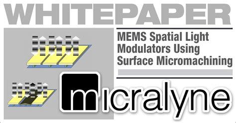Mike Pinelis Phd On Linkedin Whitepaper Mems Spatial Light