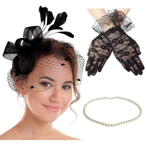 Vintage Fascinator Hat Feather Mesh Face Veil Hat Tea Party Headwear