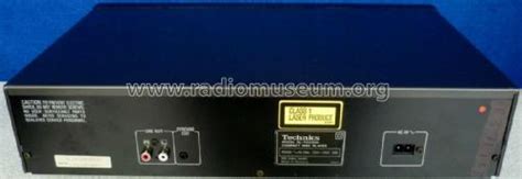 Compact Disc Player SL PG A R Player Technics Brand Radiomuseum Org