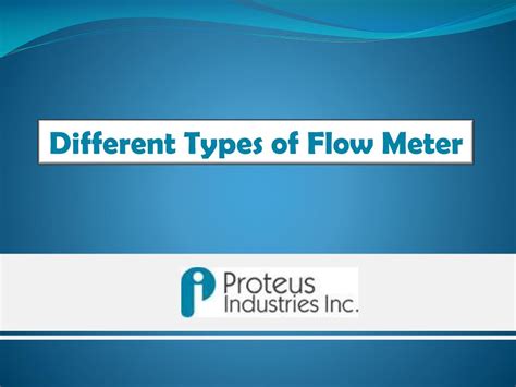 PPT Different Types Of Flow Meters PowerPoint Presentation Free Download ID