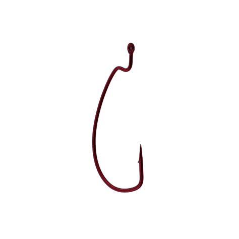 Worm Hook Size 1 0 Offset Shank Ewg Red Per 6