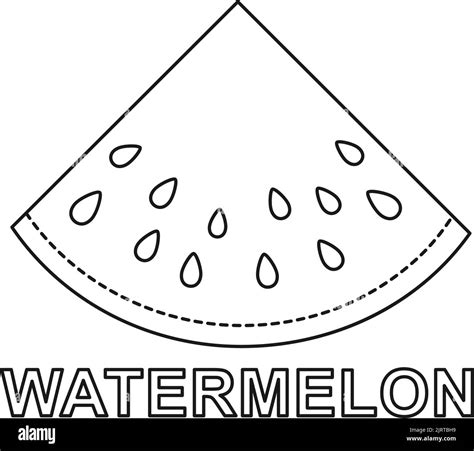 Black And White Triangle Watermelon Slice Healthy Vegan Food Poster