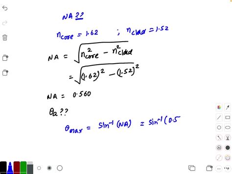 solved derive an expression for acceptance angle and show its