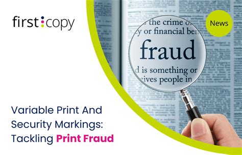 Variable Print And Security Markings Tackling Print Fraud