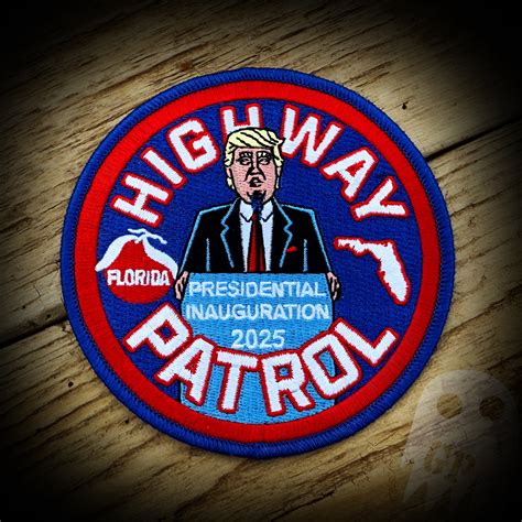 Inauguration Patch Florida Highway Patrol 2025 Inauguration Patch