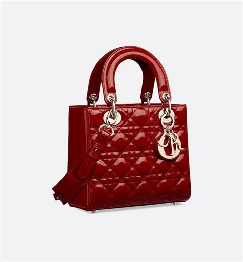 Christian Dior Red Bag Lady Dior Red Luxury Red Bags With Handle