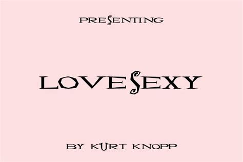 Lovesexy Font Free Fonts World