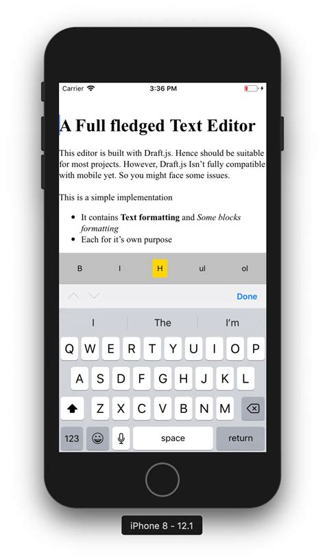 I Just Created A Draft Js Based Rich Text Editor For React Native R