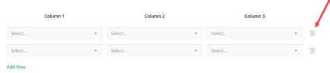 dynamic matrix as a custom property grid editor the remove button