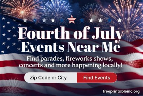 Fourth Of July Events Near Me Local Celebrations 2026