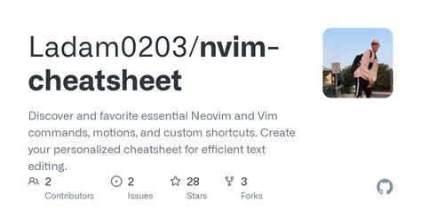 Github Ladam0203nvim Cheatsheet Discover And Favorite Essential