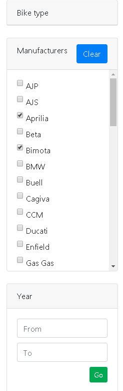 dropdown multiple checkboxes filters velo by wix