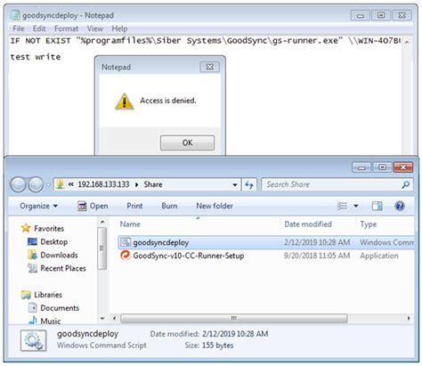 Mass Deployment Through GPO Windows GoodSync