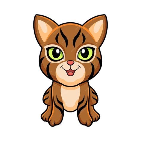 Premium Vector Cute Pixie Bob Cat Cartoon