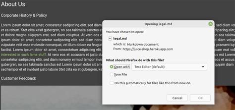 Owasp Juicy Shop Sensitive Data Exposure Secuneus Tech Learn