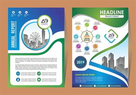 Project Template Modern Leaflets Vector Art Stock Images Depositphotos
